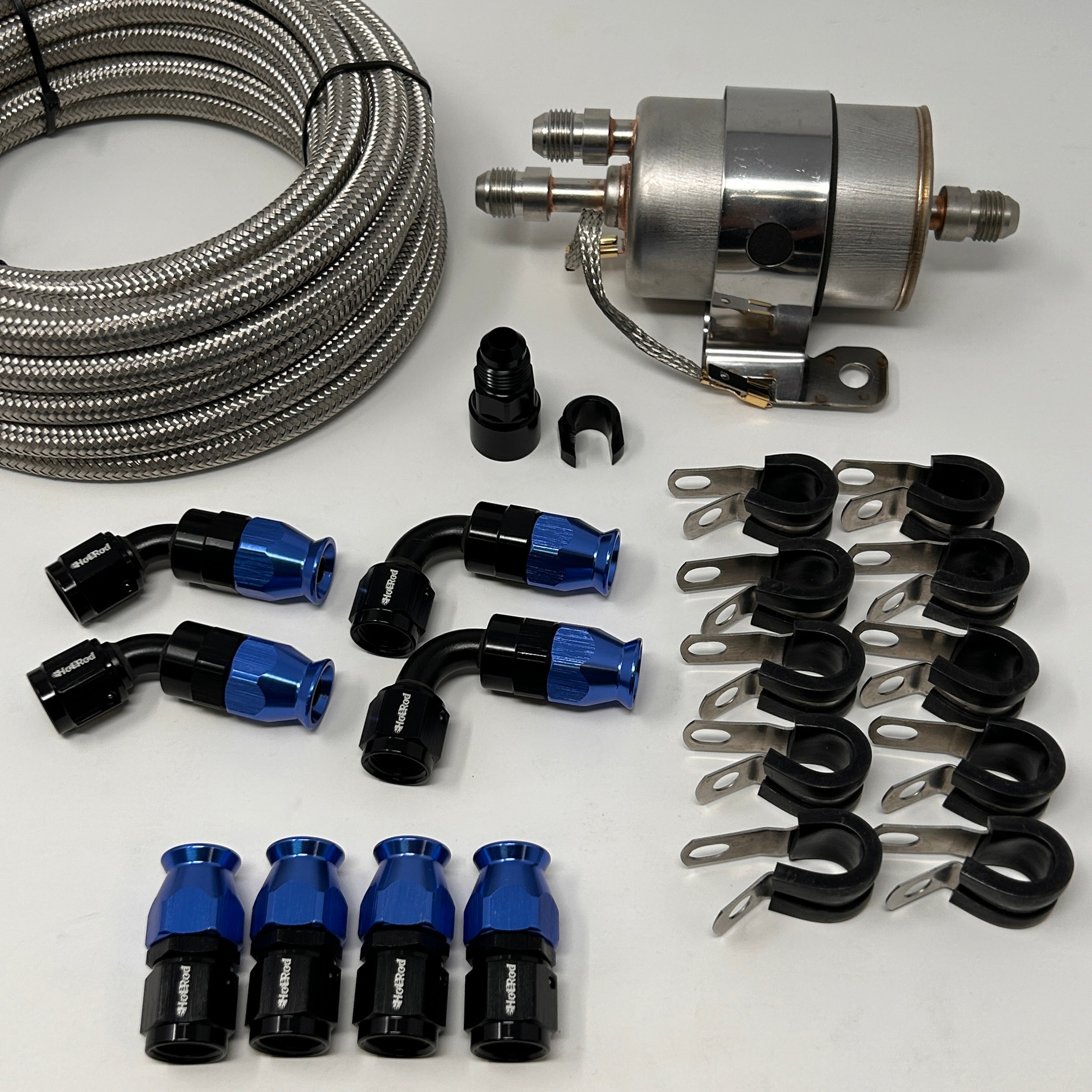 Return-Less LS Fuel Line Kit — PTFE AN-6 w/ Corvette 58 PSI Regulator ...